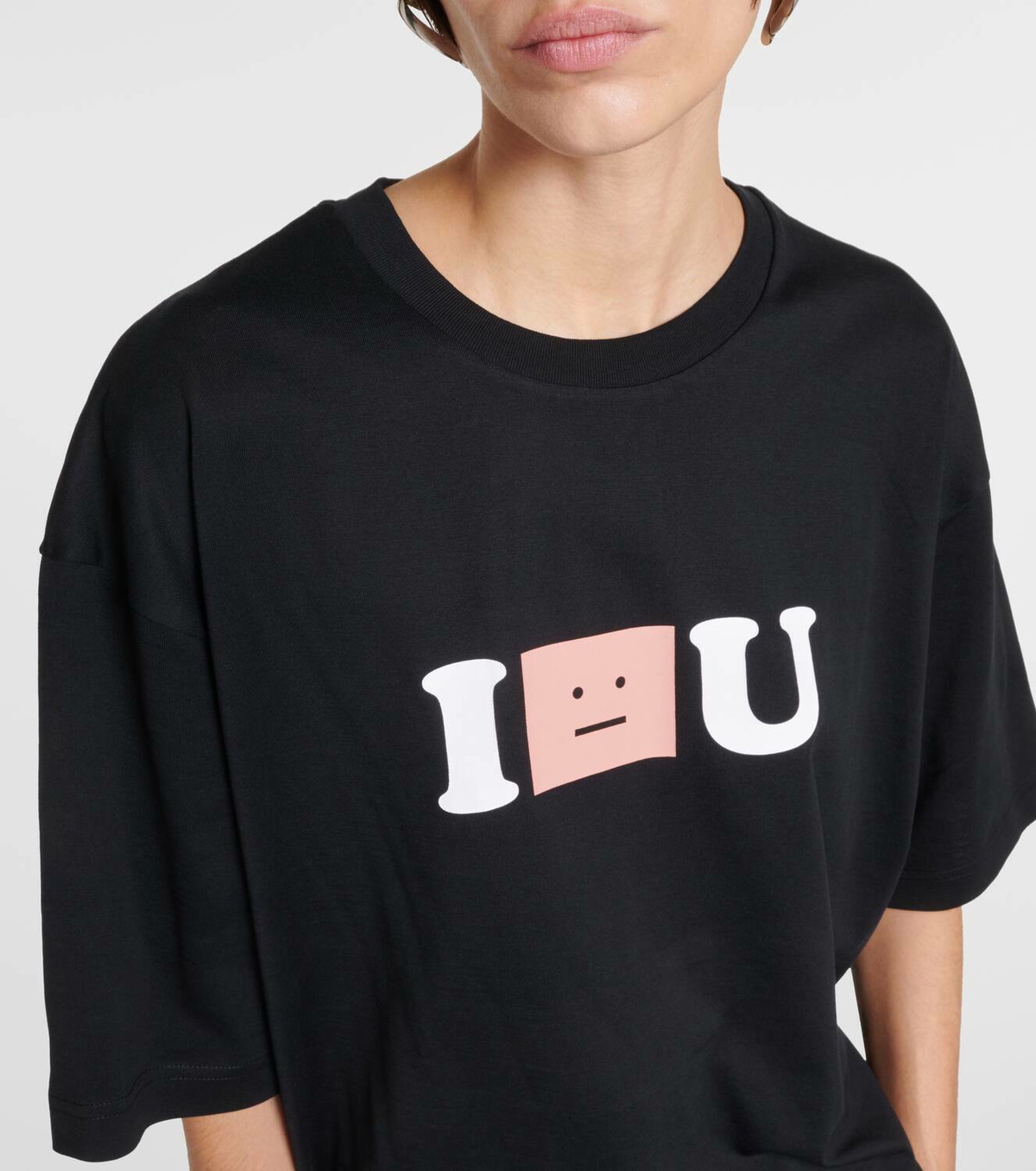 Acne Studios Face logo cotton jersey T-shirt Acne Studios