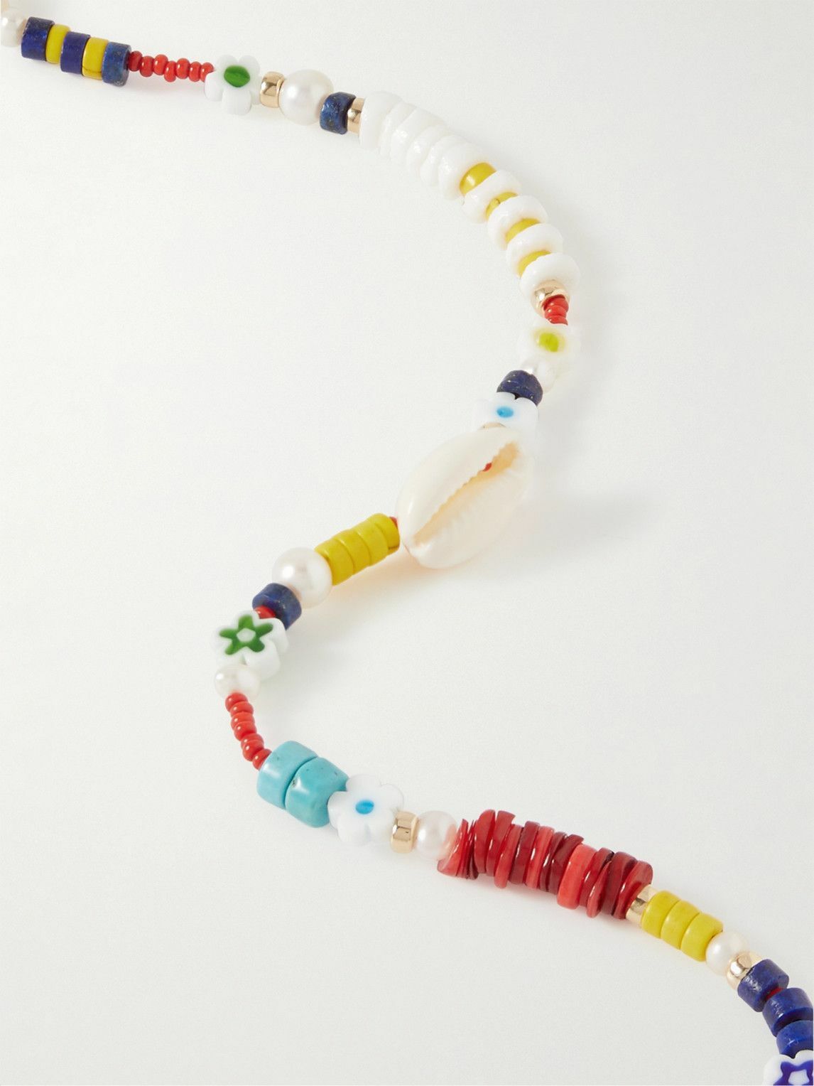 éliou - Rochelle Gold-Plated, Pearl and Shell Beaded Necklace éliou