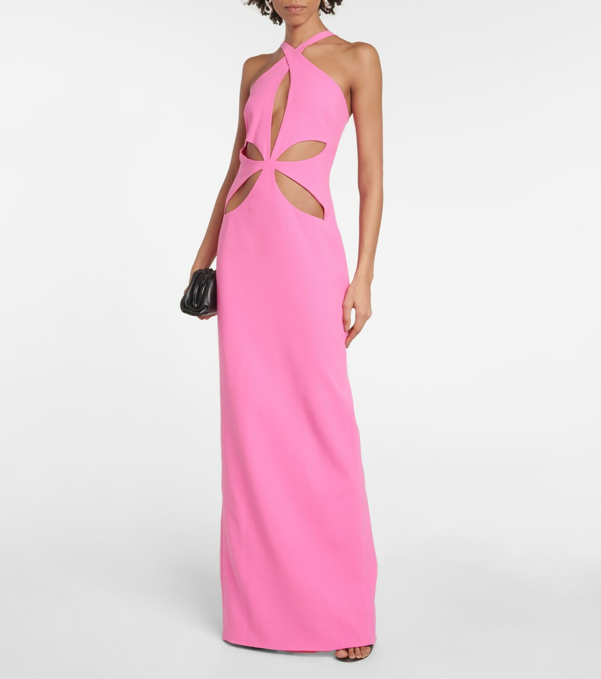 Mônot Cutout halterneck gown Monot