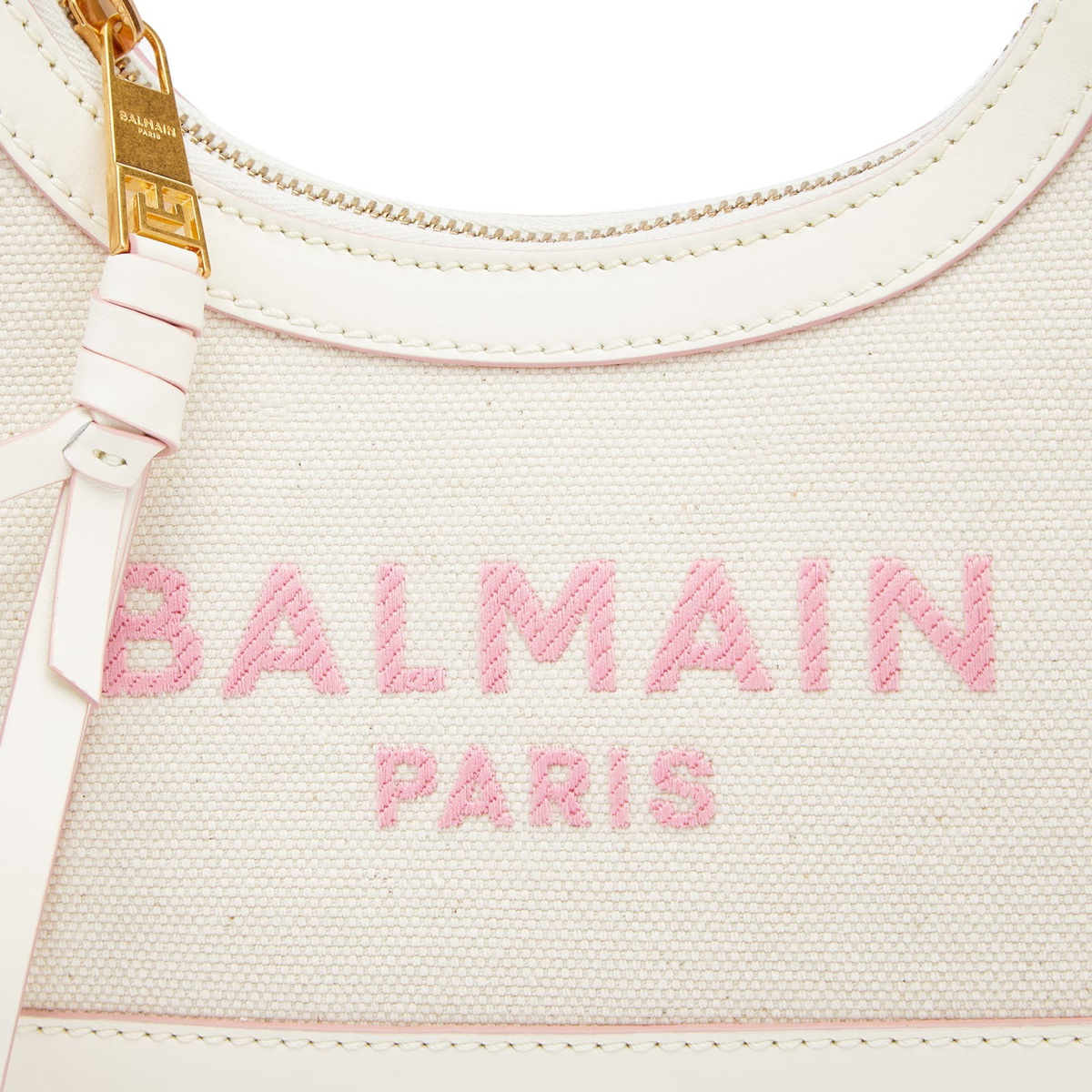 Balmain Women's B-Army Logo Shoulder Bag in Cream Balmain