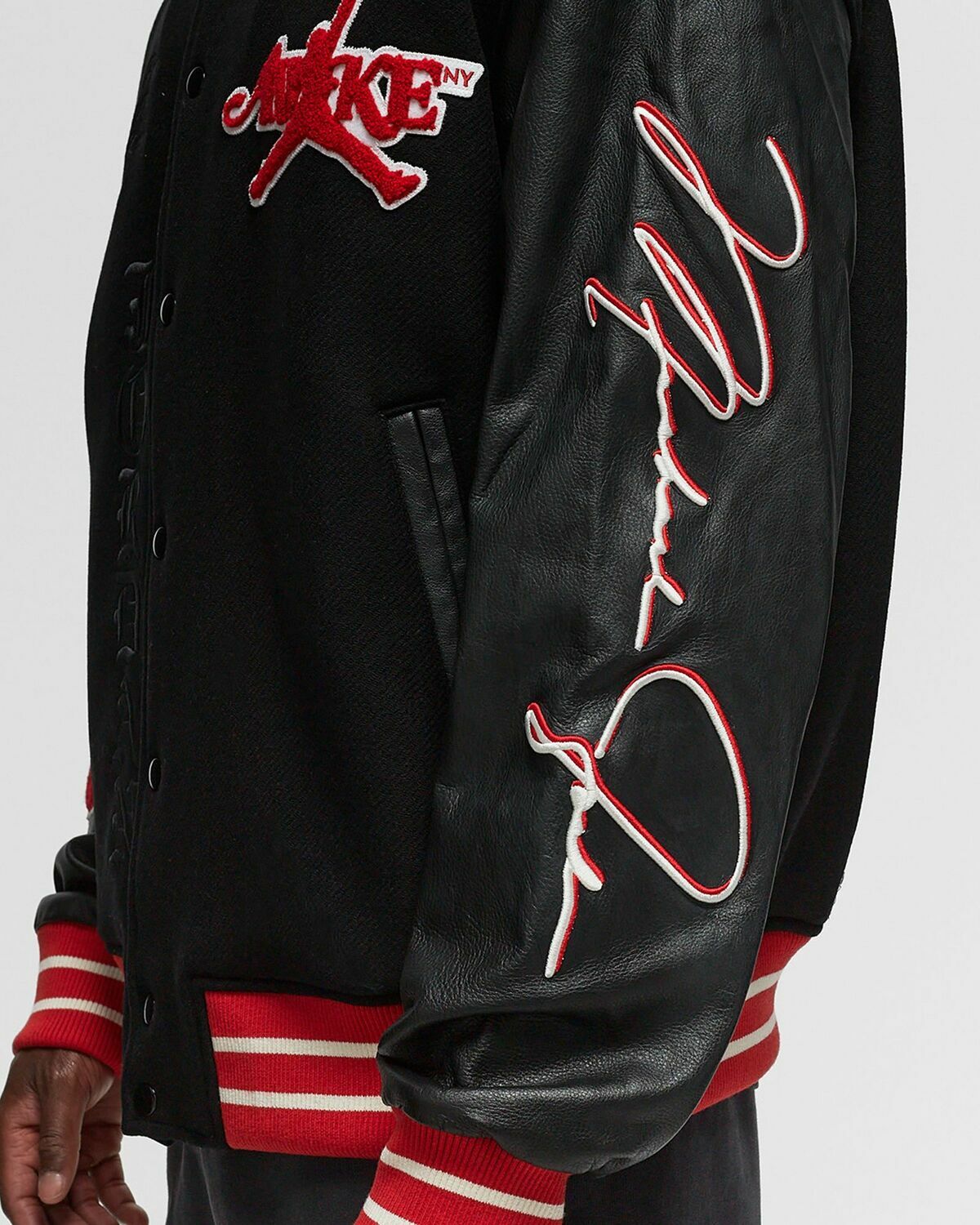 Jordan X Awake Ny Varsity Jacket Red College Jackets JordanLuca