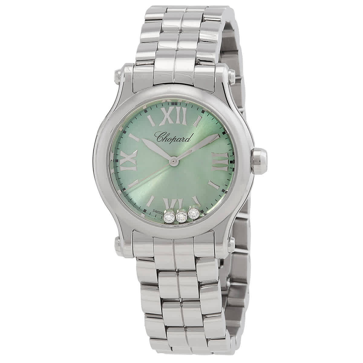 Chopard Happy Sport Quartz Green Dial Ladies Watch 278590-3013 Chopard