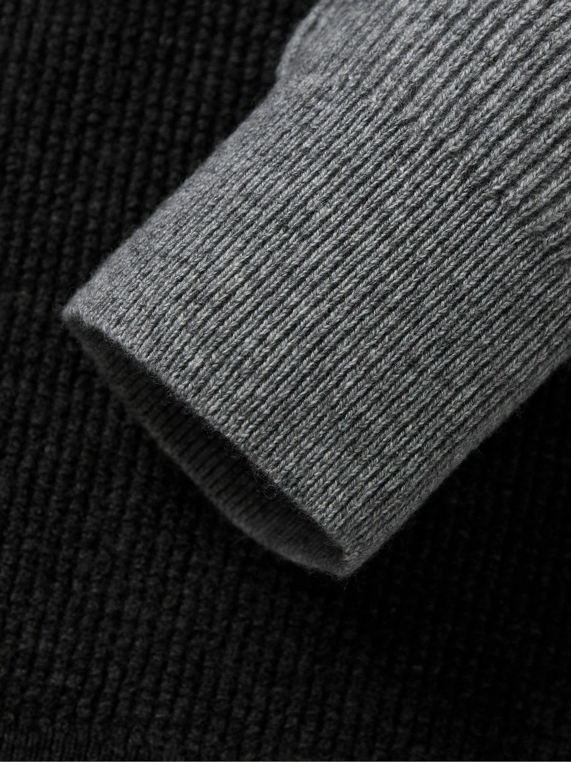 Theory - Toby Ribbed Wool-Blend Sweater - Gray Theory