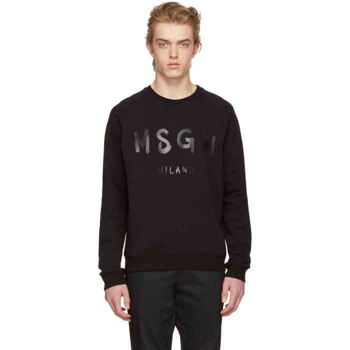 MSGM Black Logo Sweatshirt MSGM