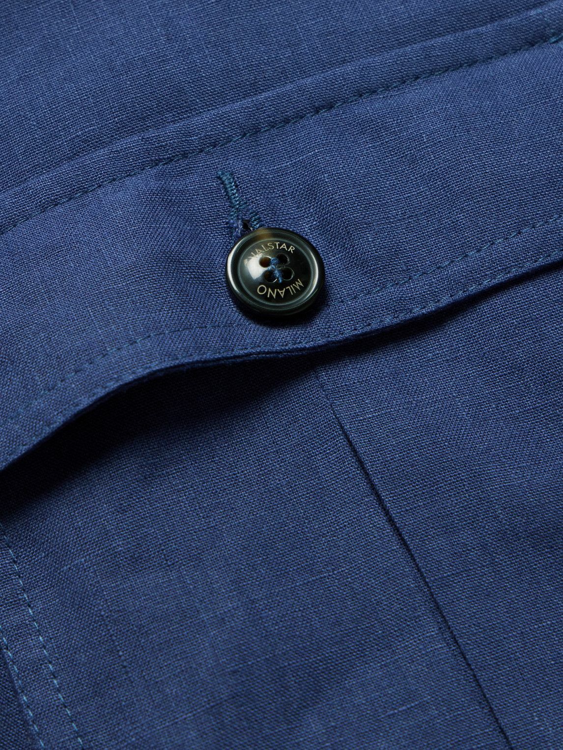 Valstar - Valstarino Linen Bomber Jacket - Blue Valstarino