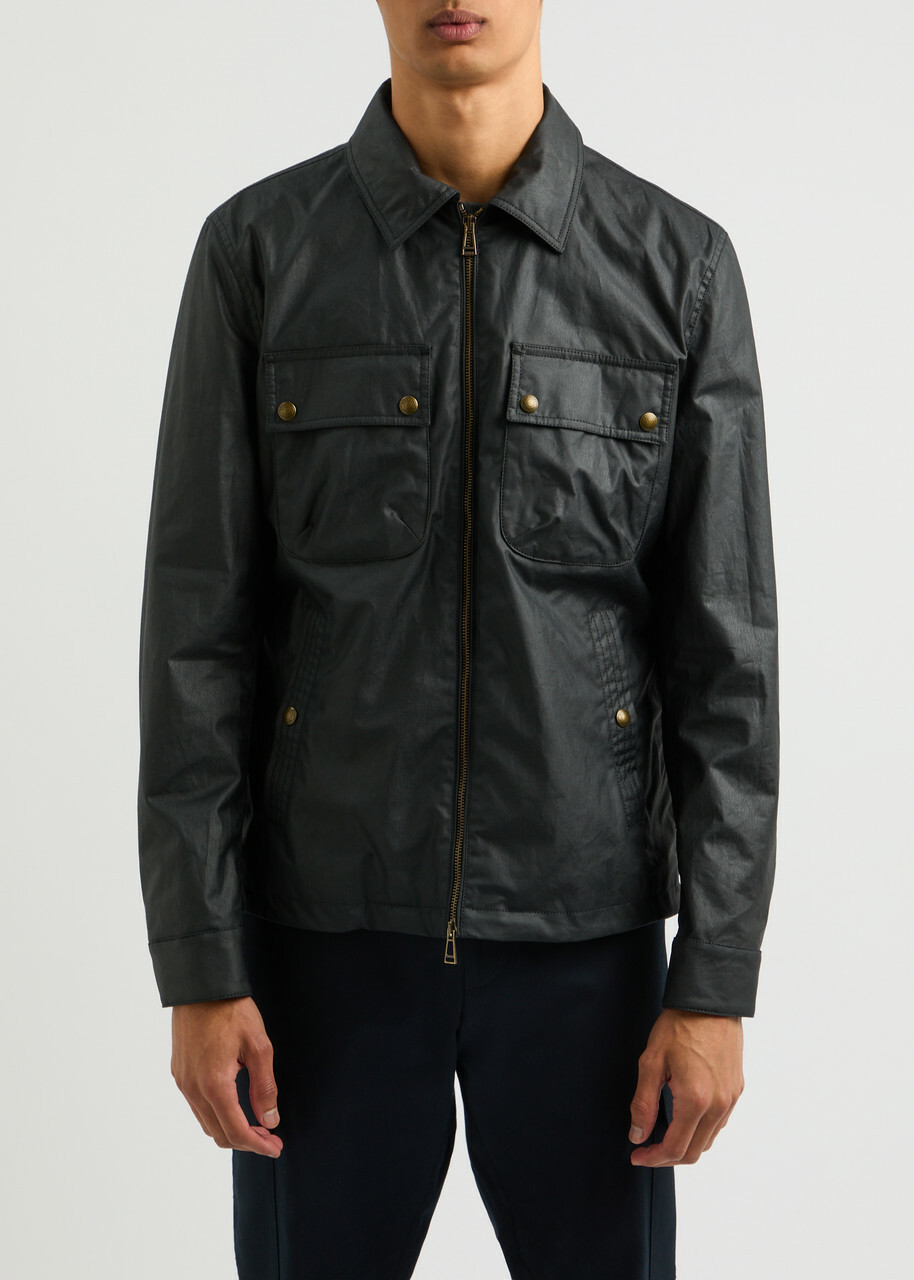 Belstaff Tour Waxed Cotton Jacket Navy Belstaff