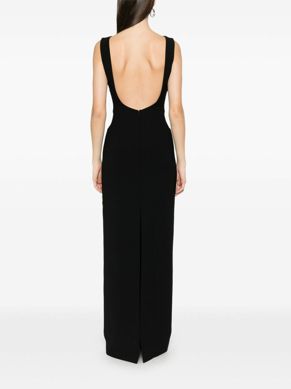 Mônot Black Cut-Out Gown Monot