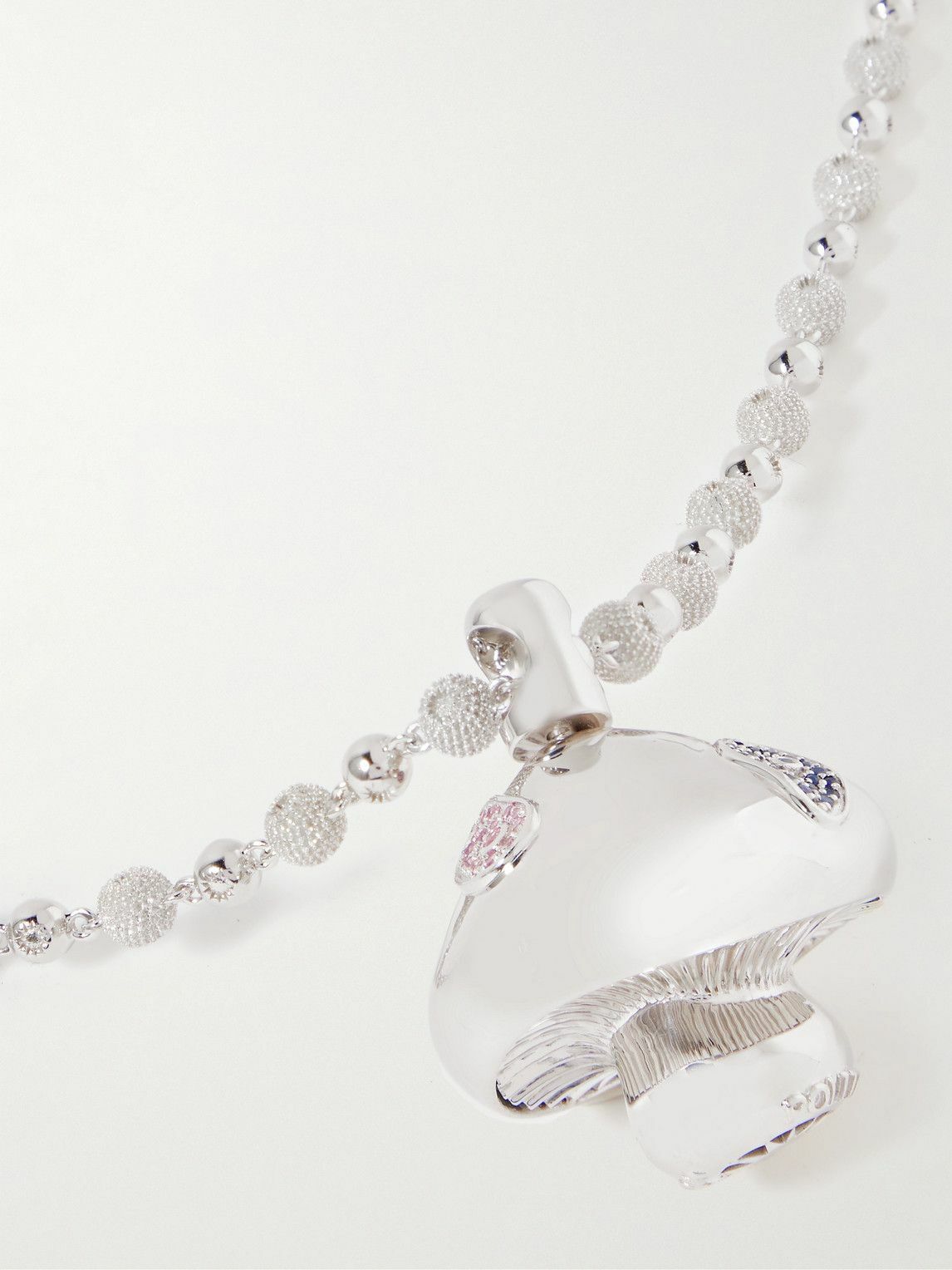 POLITE WORLDWIDE® - Mushroom Sterling Silver Crystal Pendant POLITE ...