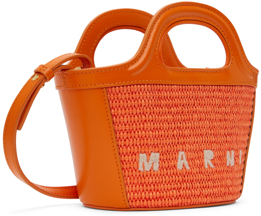 Marni Orange Micro Tropicalia Tote Marni