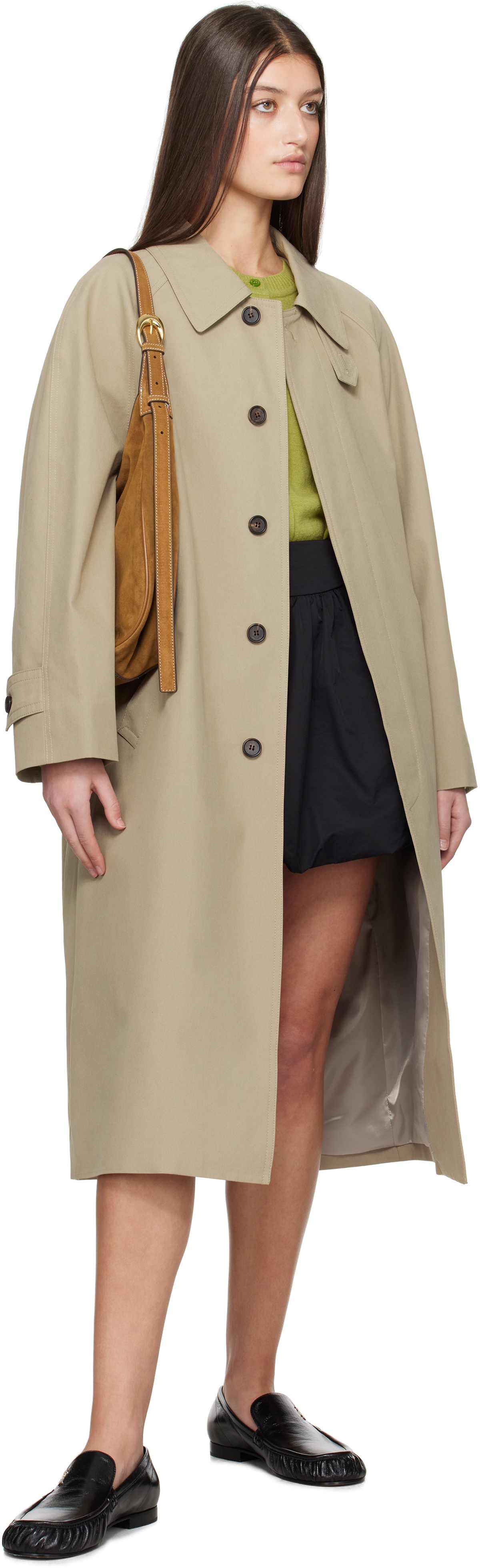 Dunst Beige Cotton Mac Coat Dunst