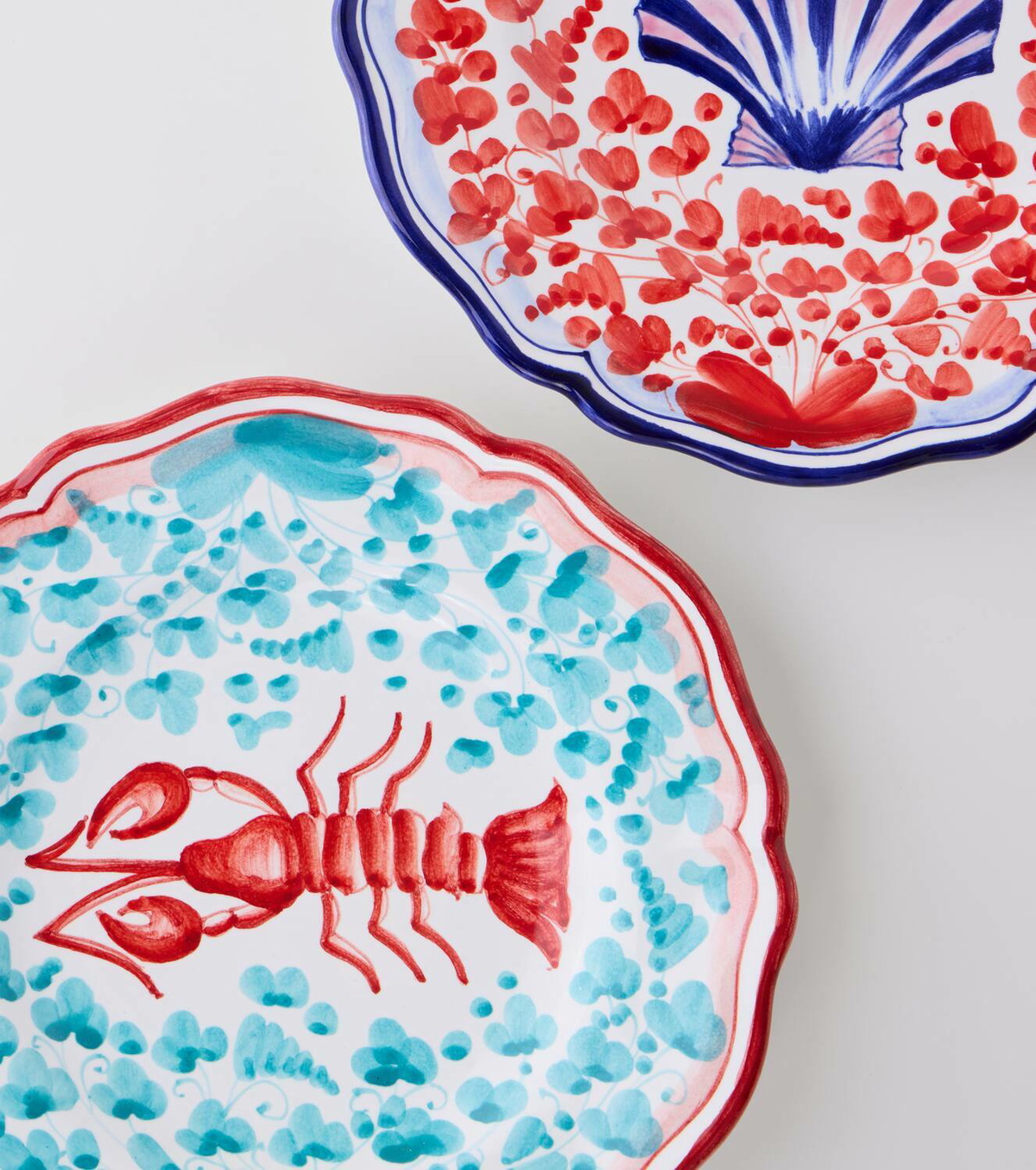Les-Ottomans Dots set of 4 ceramic dinner plates Les Ottomans