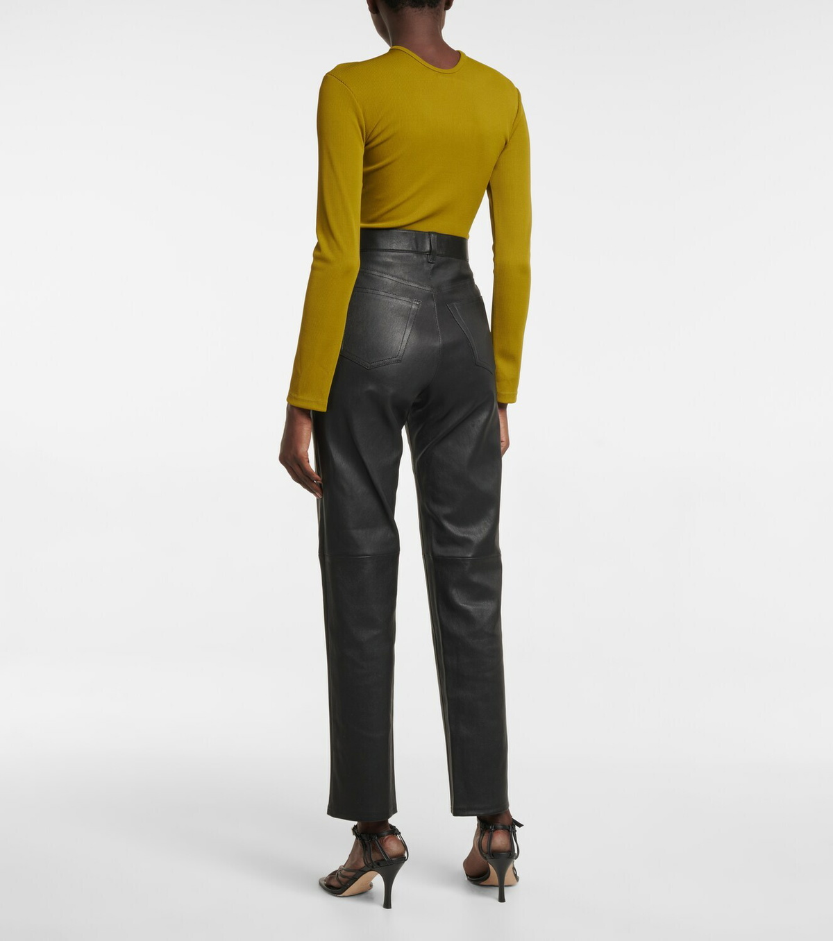 Stouls Terry high-rise leather pants Stouls