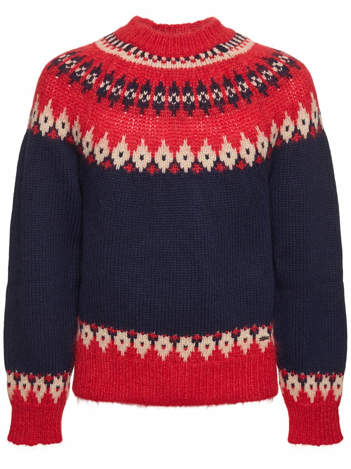 DSQUARED2 Wool Blend Jacquard Sweater Dsquared2