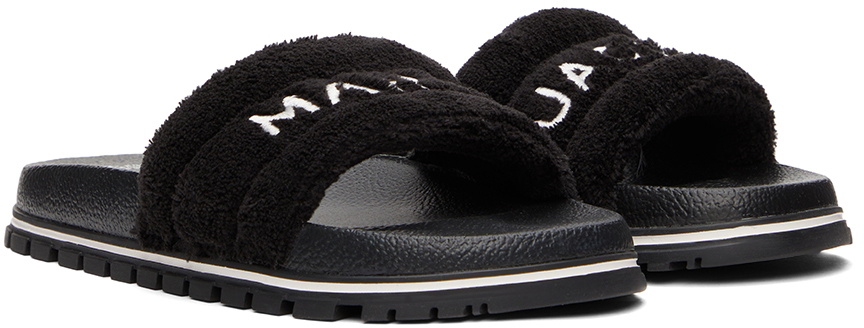 Marc Jacobs Black 'The Terry Slide' Sandals Marc Jacobs