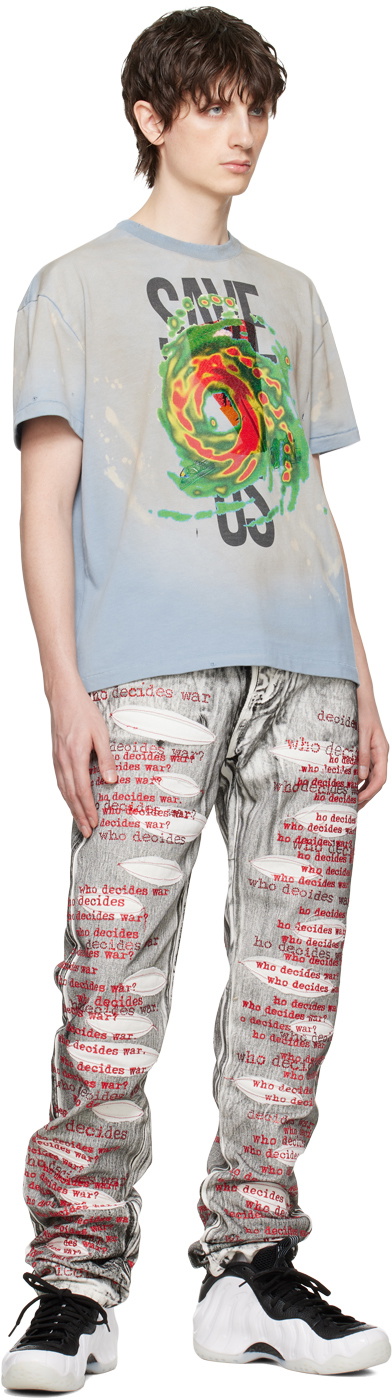 Who Decides War Gray Scripture Jeans WHO DECIDES WAR by Ev Bravado