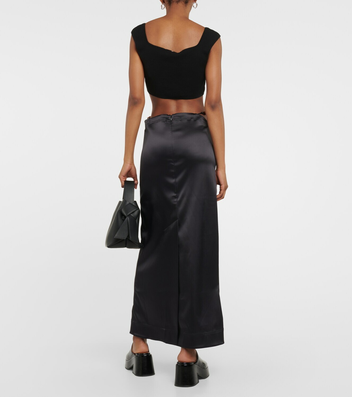 Ganni Satin maxi skirt GANNI