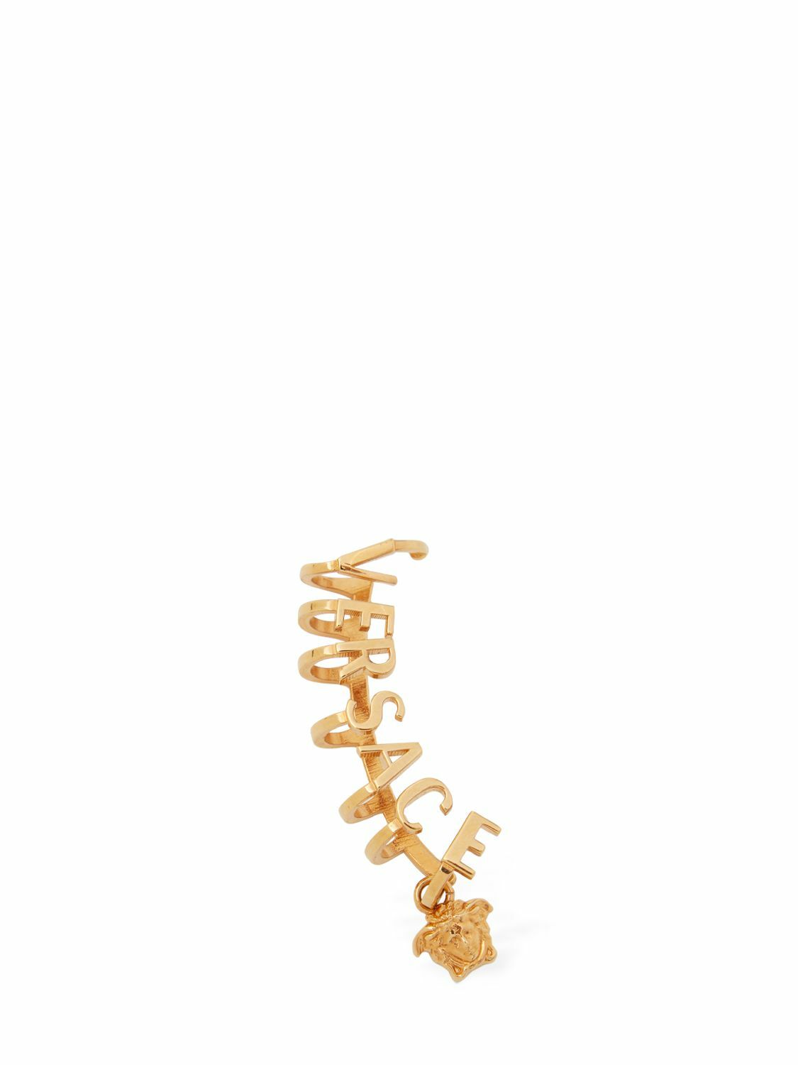 VERSACE - Versace Lettering & Medusa Ear Cuff Versace