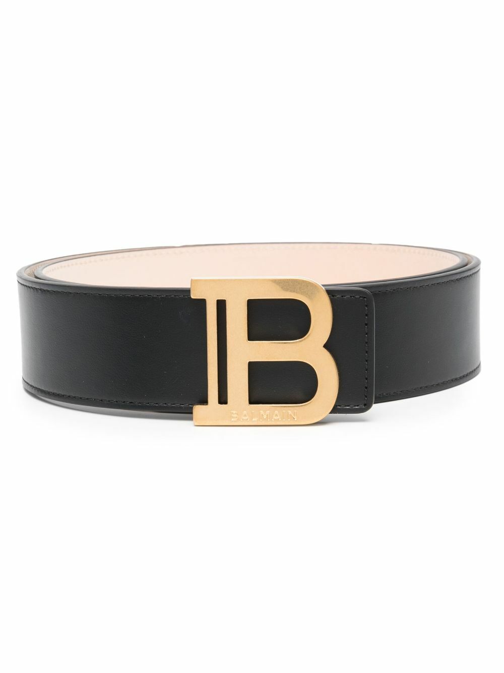 BALMAIN - B-belt Leather Belt Balmain