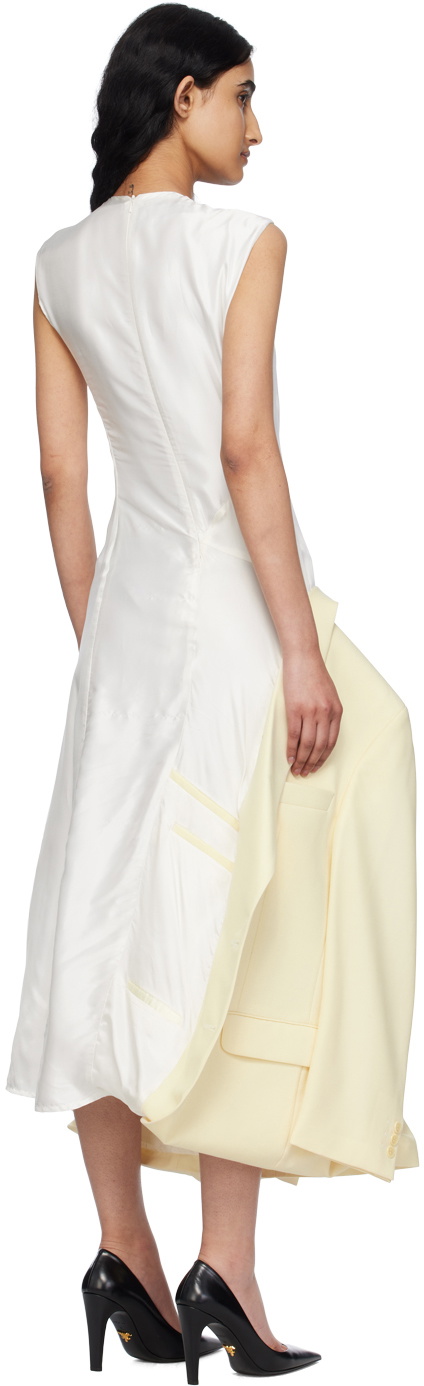 HODAKOVA Off-White Inside Out Suit Jacket Maxi Dress HODAKOVA