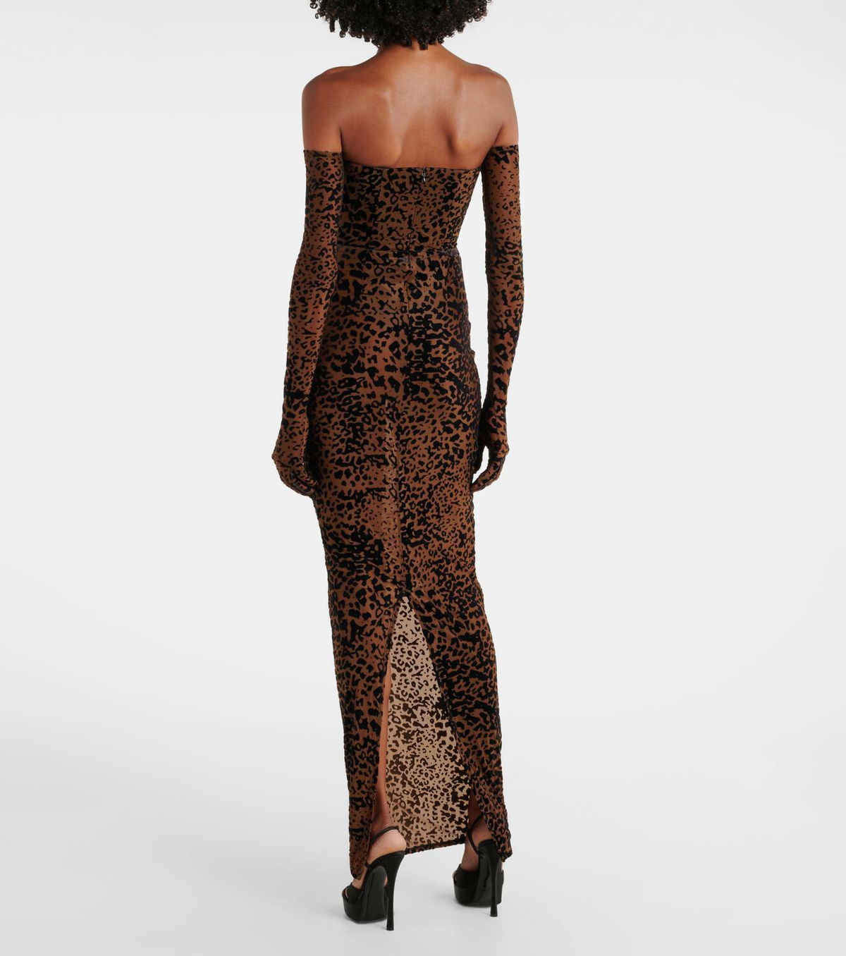 Alex Perry Leopard-print corset gown Alex Perry