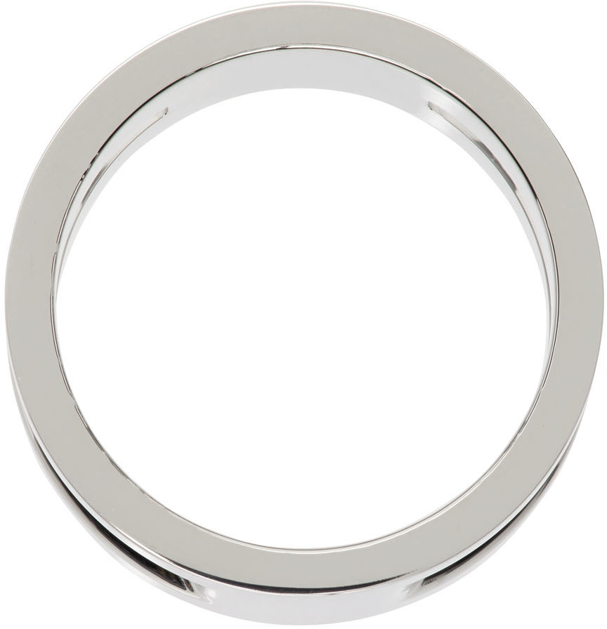Hugo Silver Stainless Steel Ring Hugo Boss