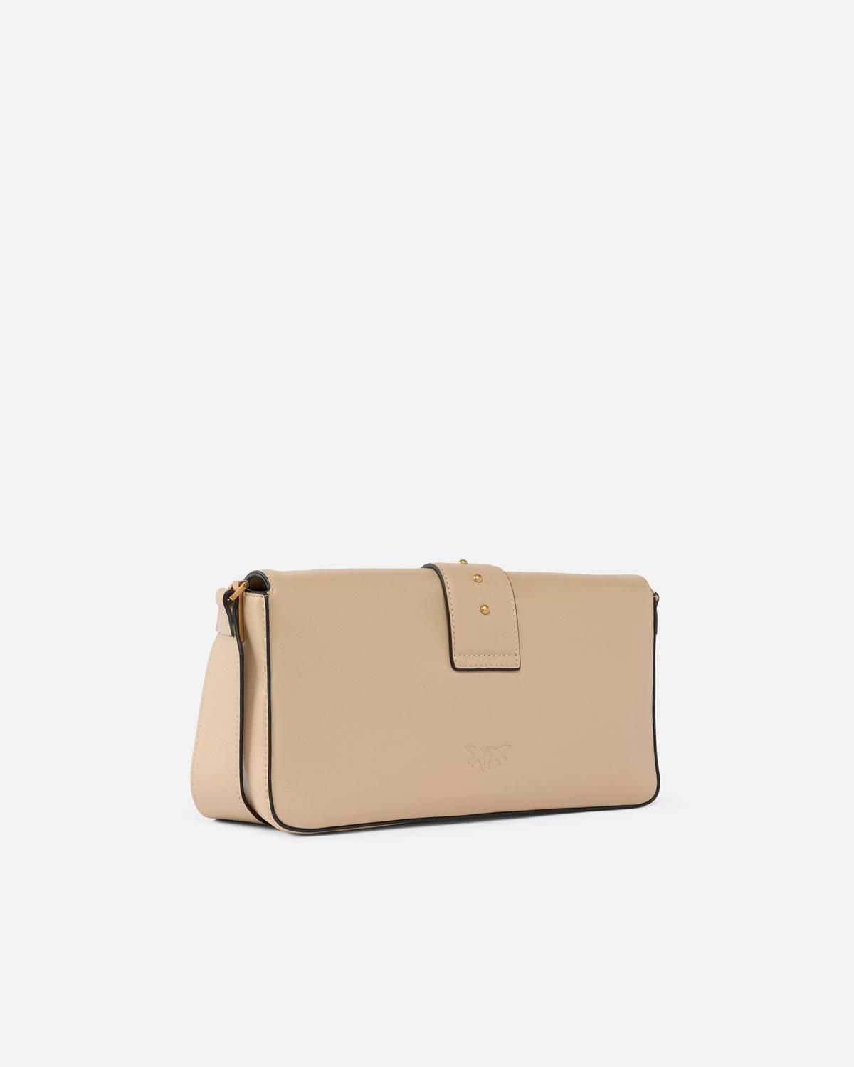 Pinko Love Bag Large Soft Crossbody Bag In Leather Beige Smoke Grey ...