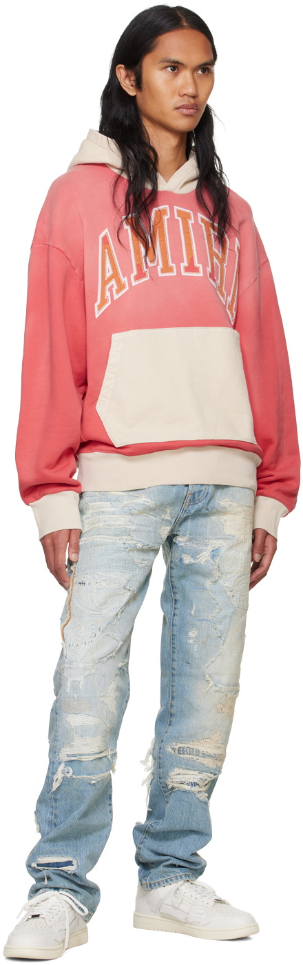 AMIRI Red 'Amiri' Vintage Oversized Hoodie Amiri