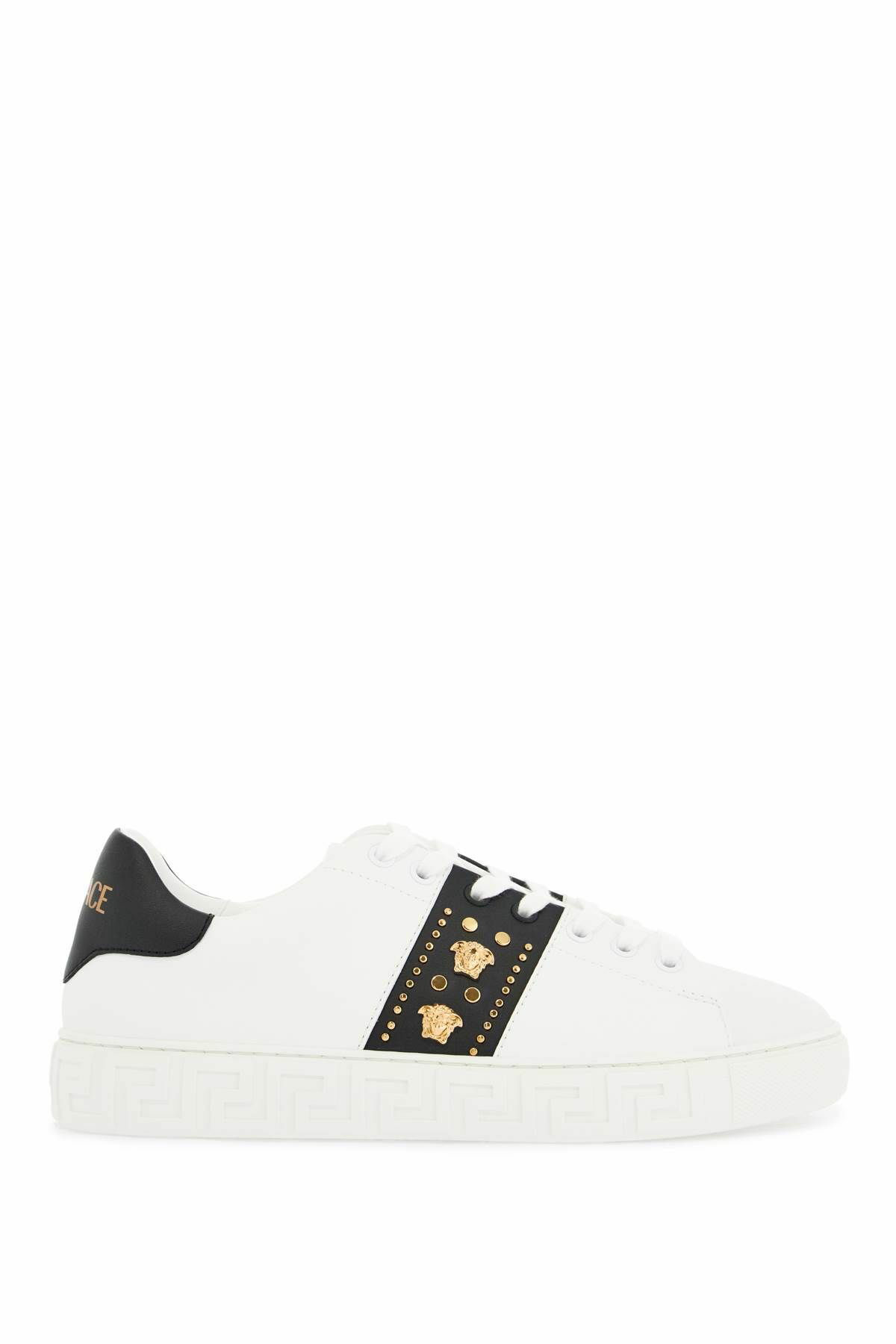 VERSACE 'studded greek sneakers White Versace