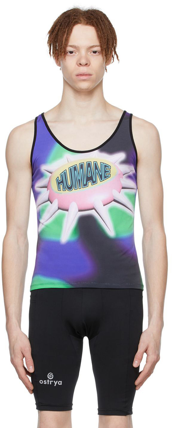 VIVENDII Purple Polyester Tank Top