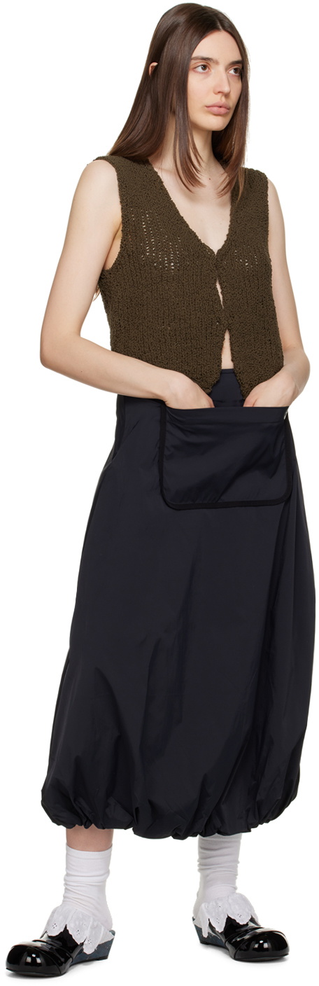 OPEN YY Khaki Asymmetric Vest OPEN YY