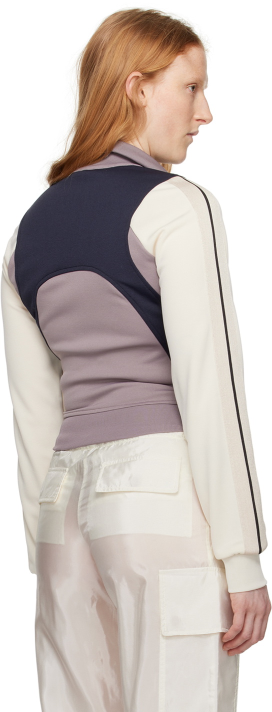 Palm Angels Purple Colorblock Track Jacket Palm Angels