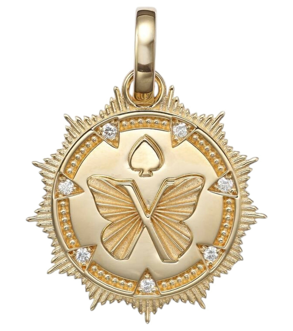 FoundRae Reverie 18kt gold pendant necklace with diamonds Foundrae