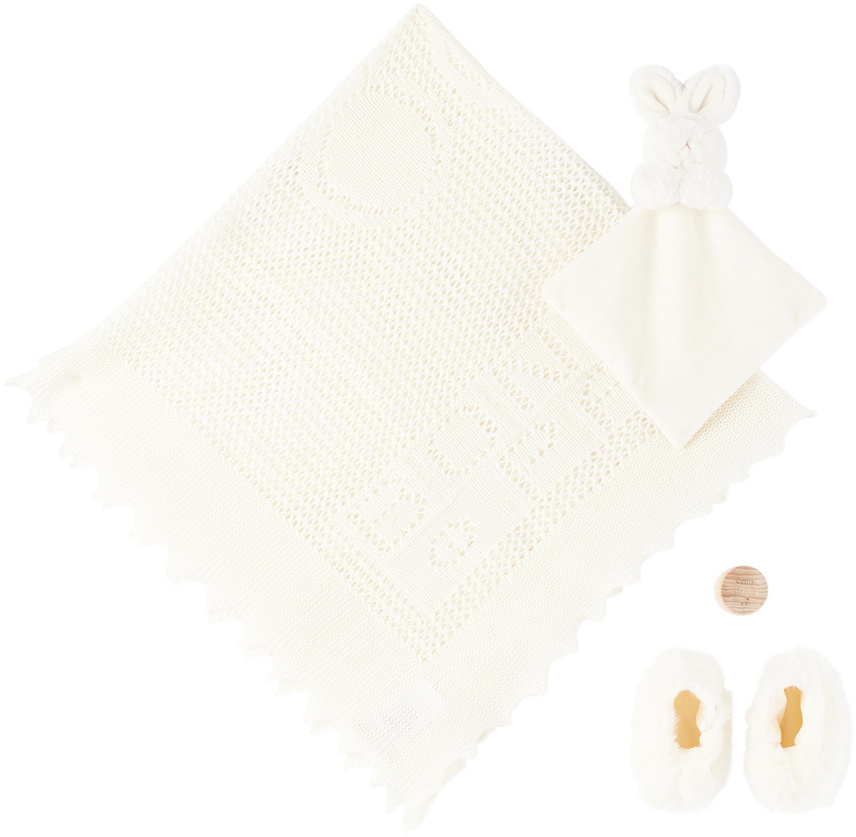 Bonpoint Baby Off-White Nighttime Blanket Set Bonpoint