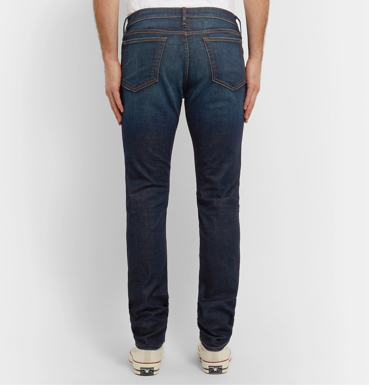 FRAME - L'Homme Skinny-Fit Stretch-Denim Jeans - Blue Frame Denim
