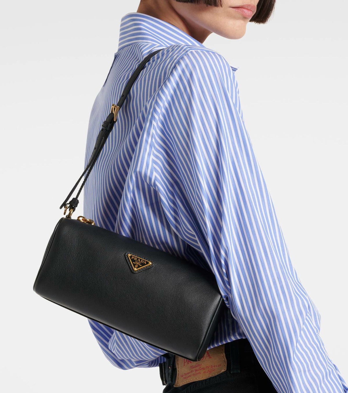 Prada Mini logo leather shoulder bag Prada