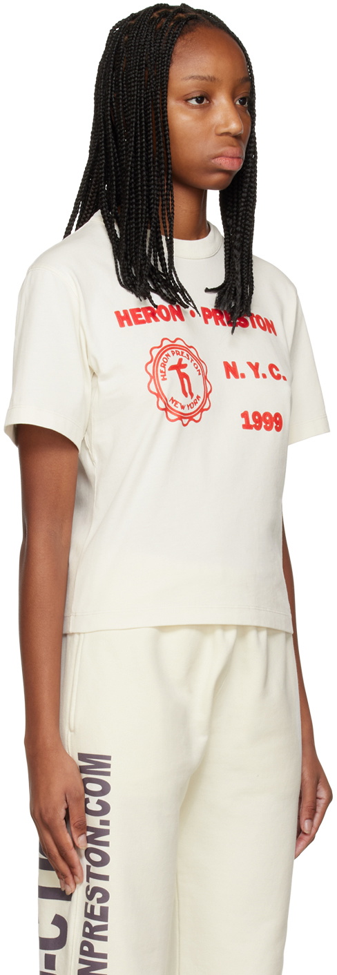 Heron Preston White Medieval Heron T-Shirt Heron Preston
