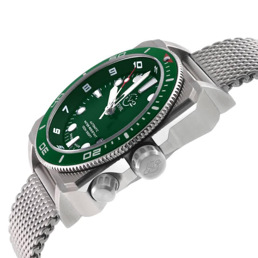 GV2 by Gevril XO Submarine Automatic Green Dial Mens Watch 4540B GV2 by ...