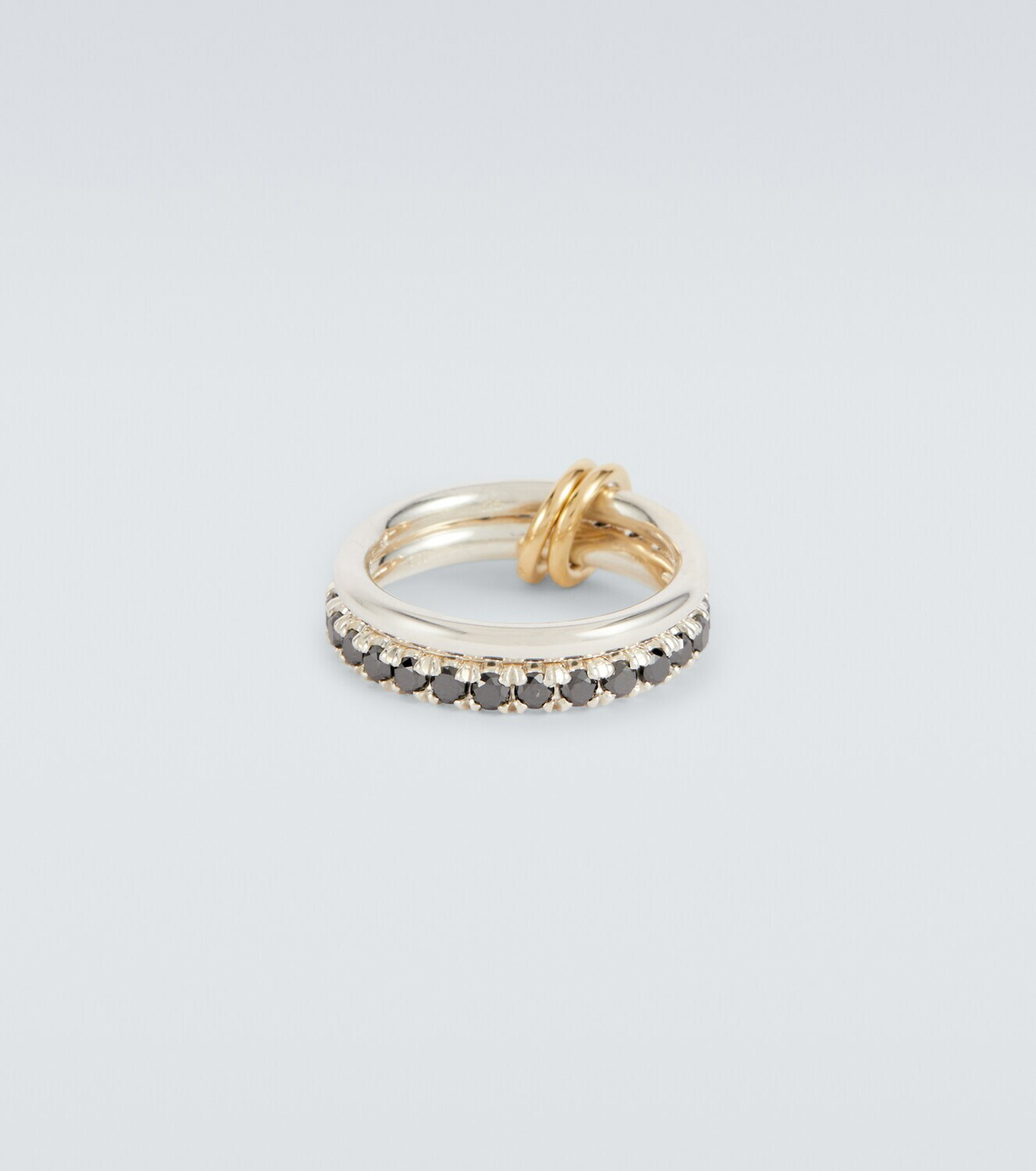 Spinelli Kilcollin Enzo SG Noir sterling silver and 18kt gold ring with ...