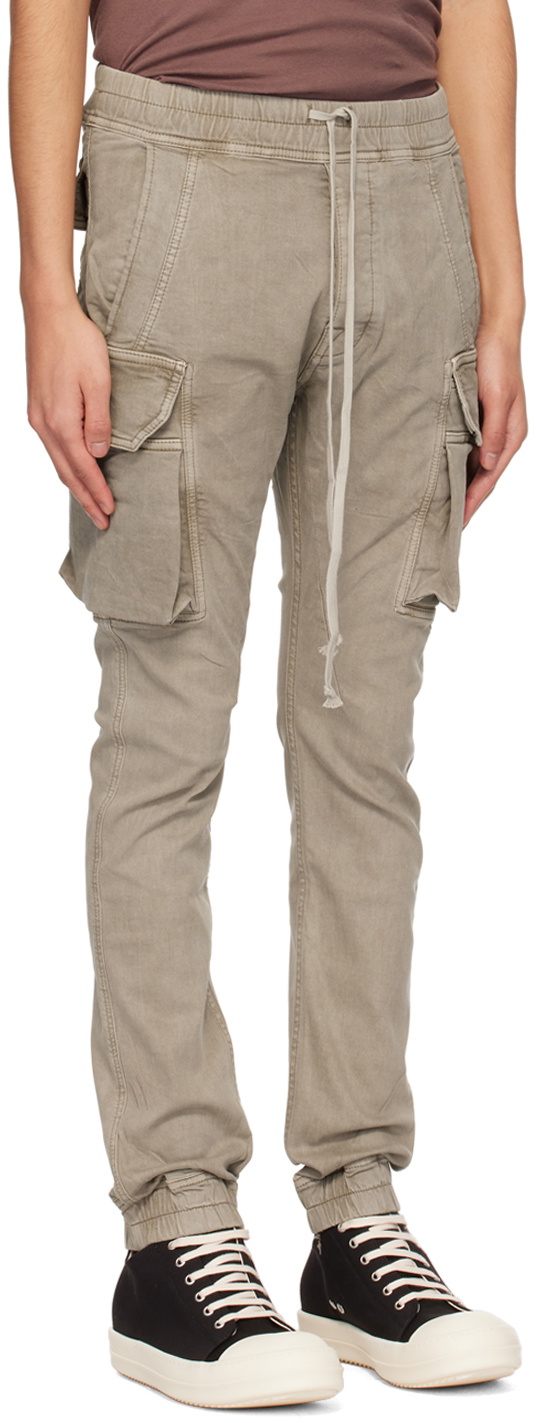Rick Owens DRKSHDW Off-White Mastodon Cut Denim Cargo Pants Rick Owens ...