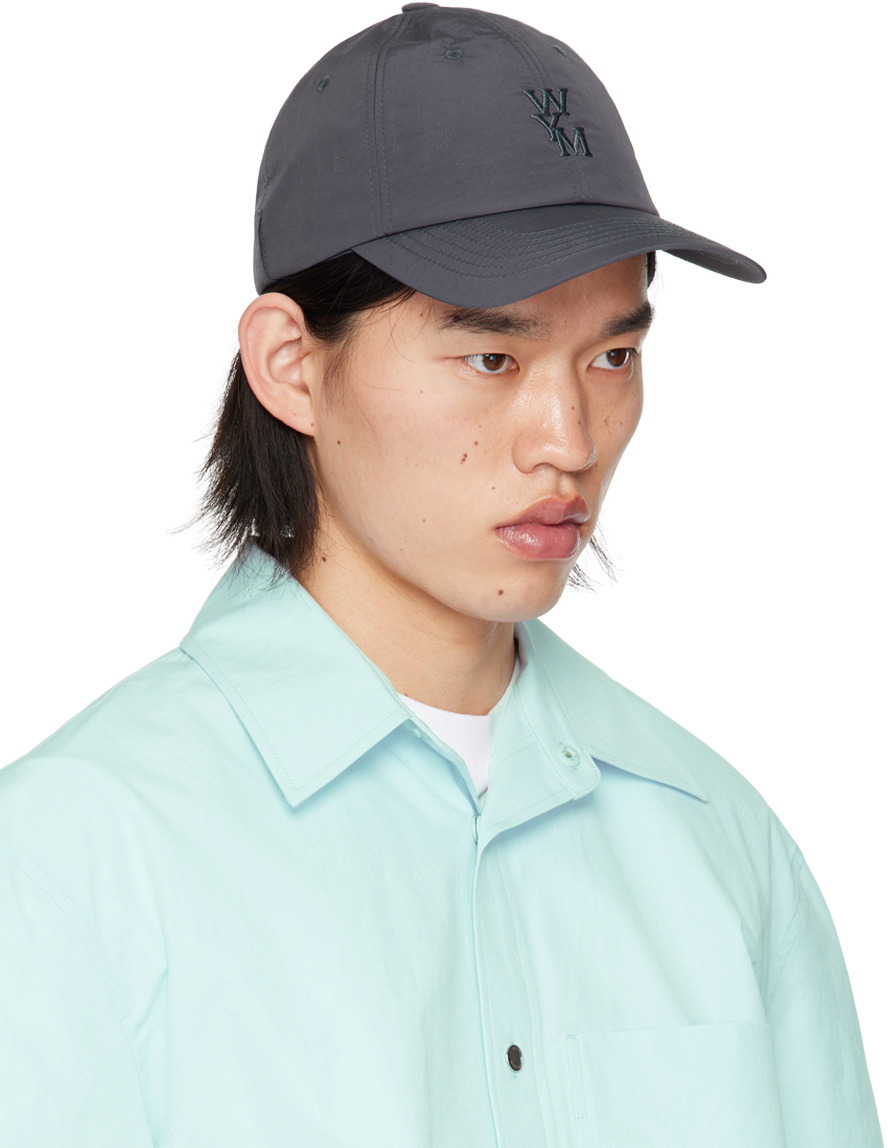 Wooyoungmi Gray Eye Patch Ball Cap Wooyoungmi