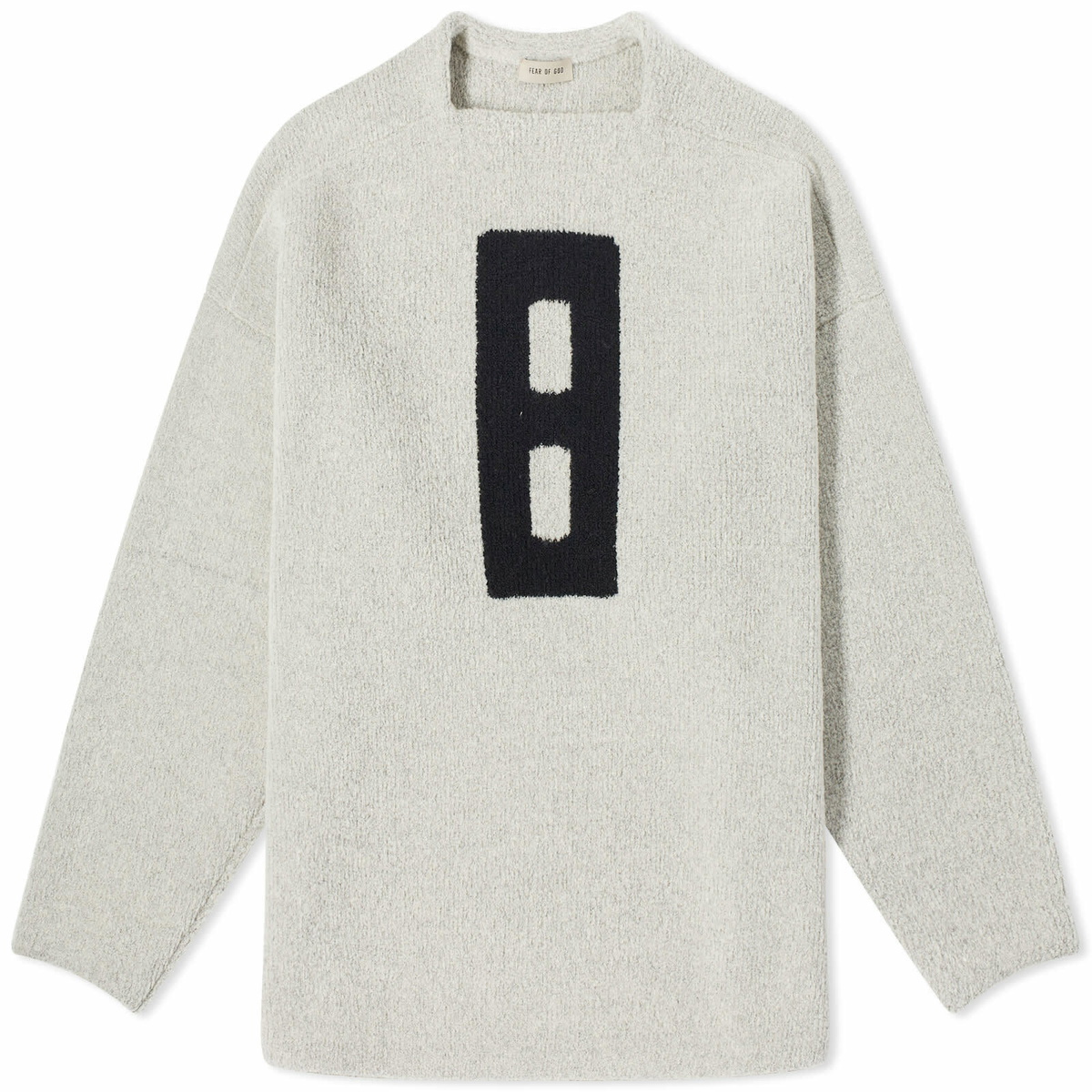 Fear of God Men's 8 Boucle Relaxed Jumper in Grey Fear Of God