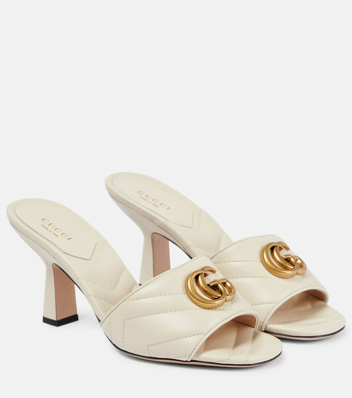 Gucci - Double G leather sandals Gucci