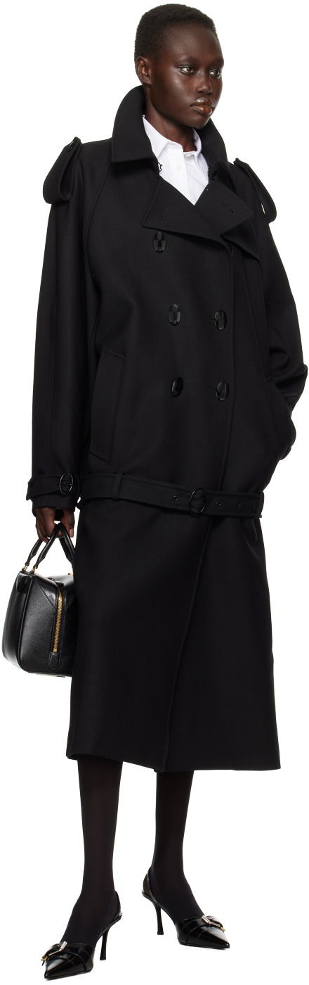 Givenchy Black Oversized Trench Coat Givenchy