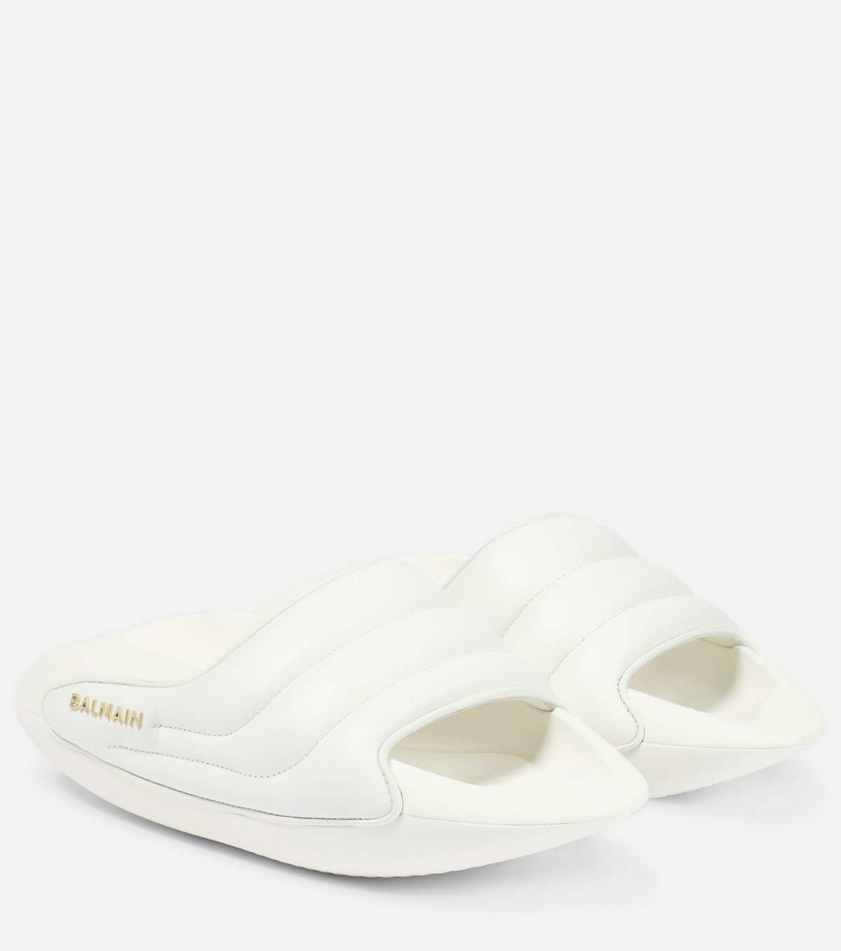 Balmain - B-IT leather platform sandals Balmain