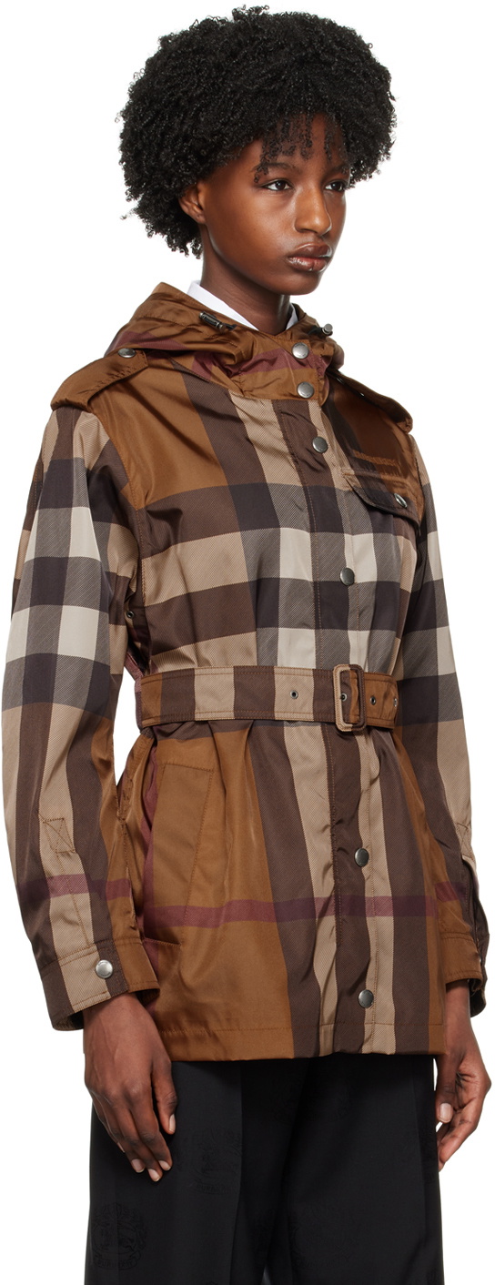 Burberry Brown Check Jacket Burberry
