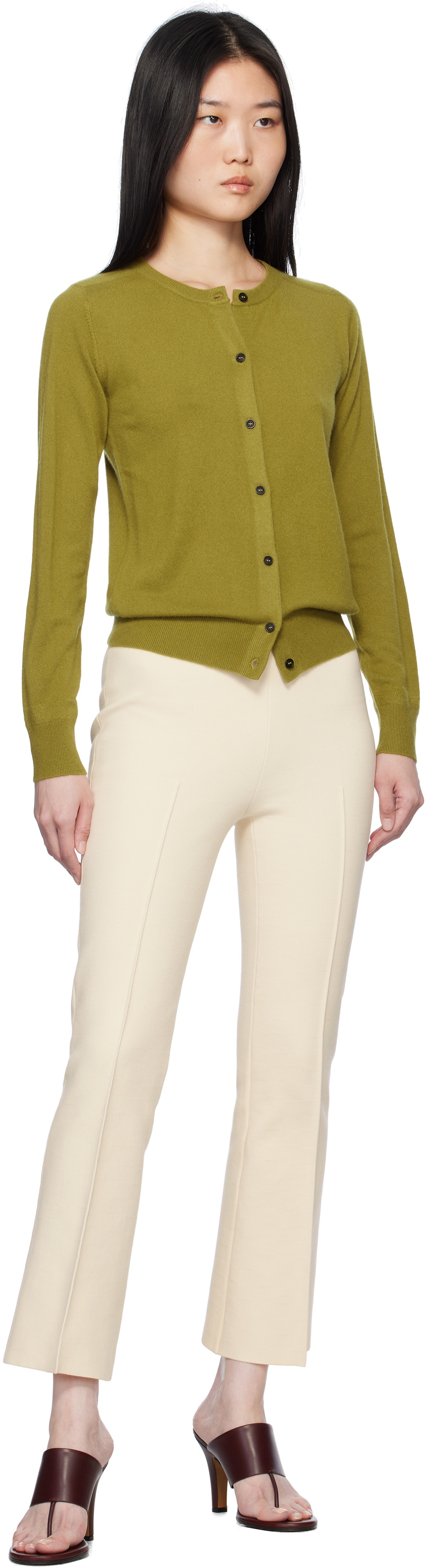 arch4 Green Nappa Cardigan arch4