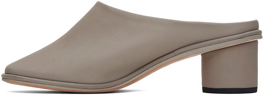 Lauren Manoogian Gray Column Mules Lauren Manoogian