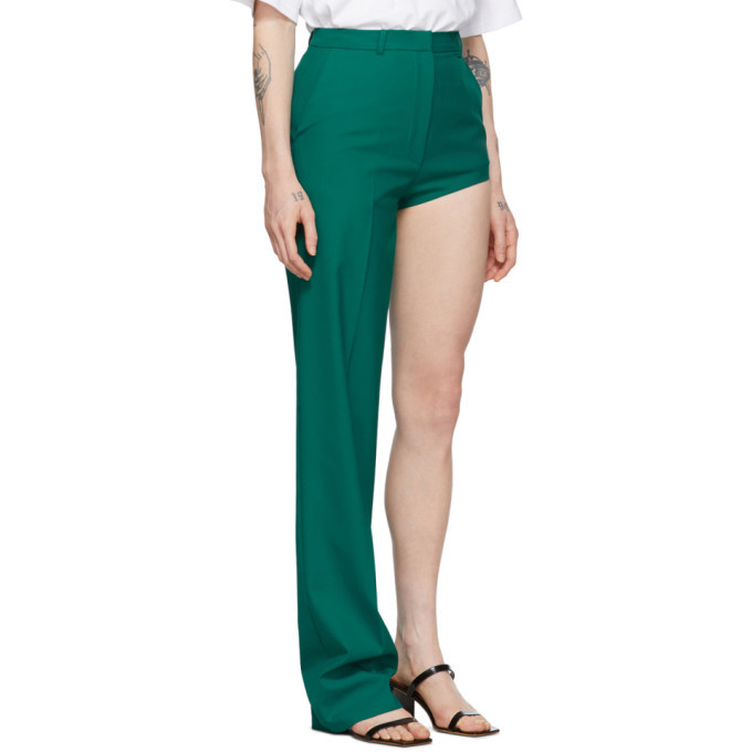 Pushbutton Green One-Leg Trousers Pushbutton