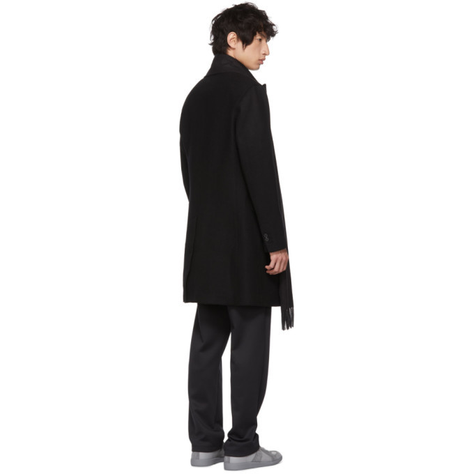 Neil Barrett Black Classic Wool Coat Neil Barrett