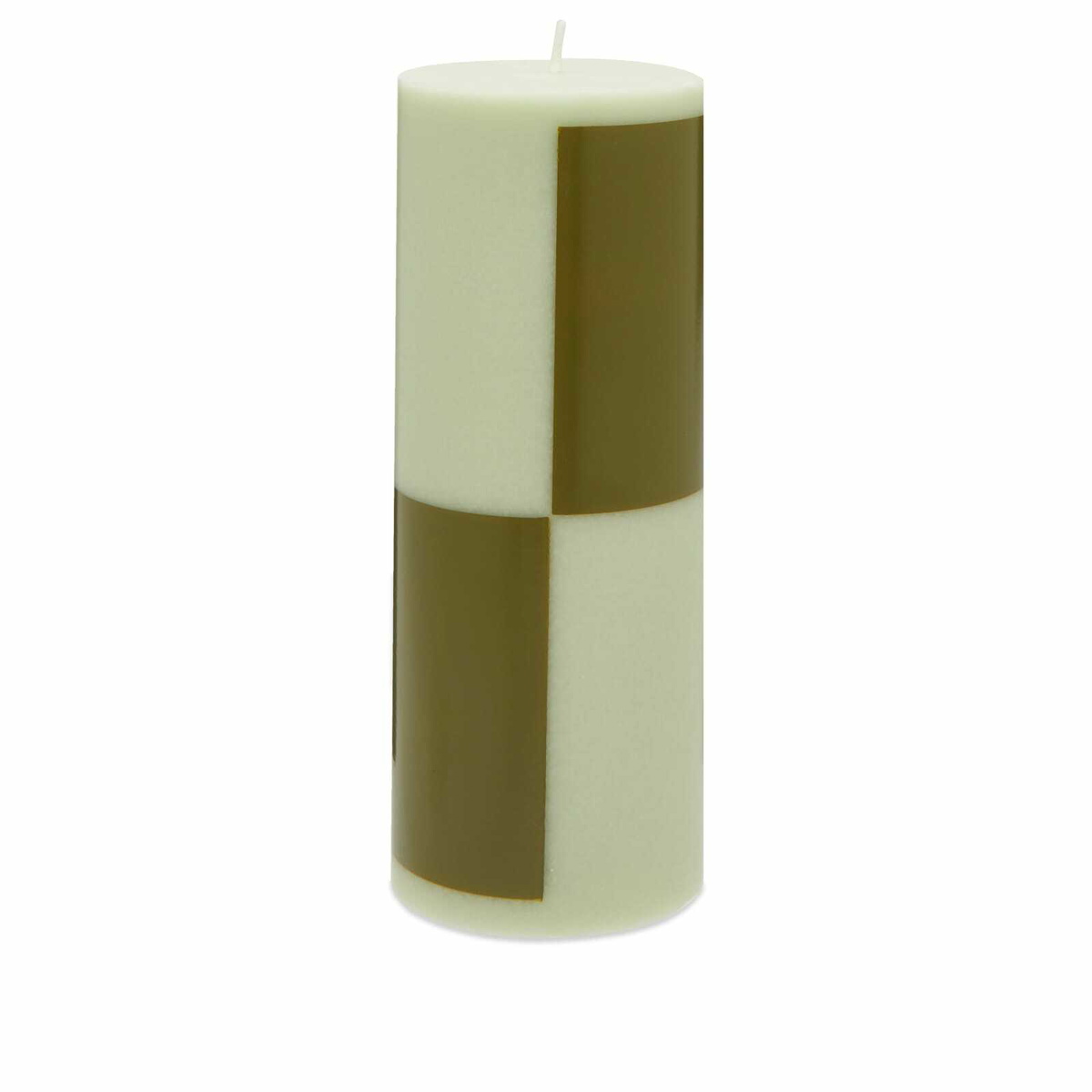 HAY Column Candle Medium in Light Green/Army Green HAY